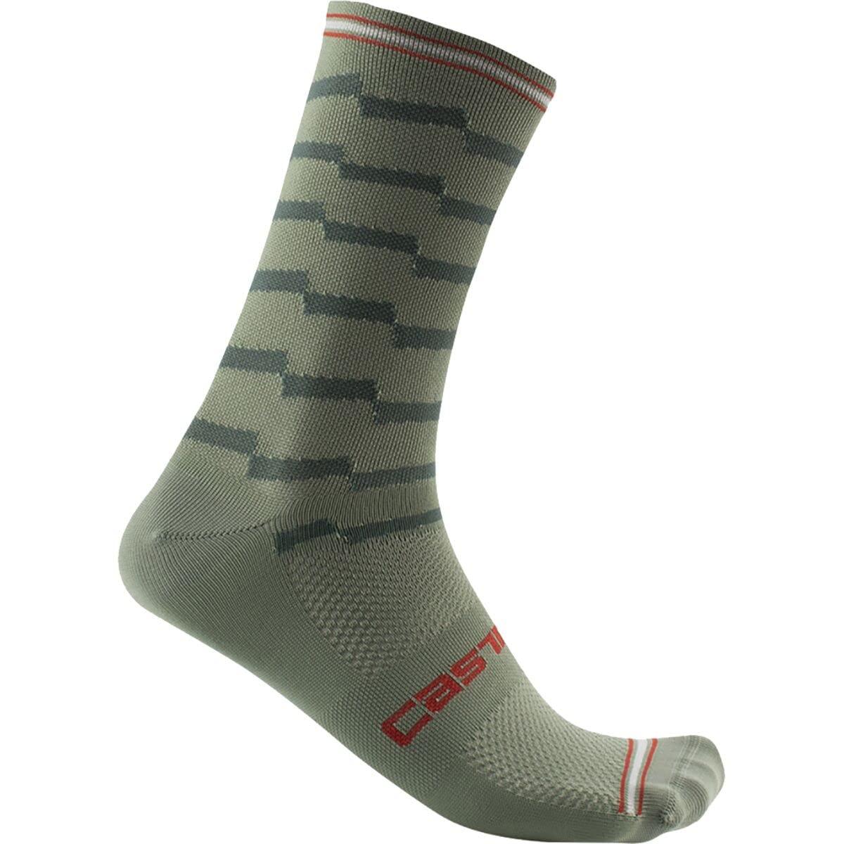 CASTELLI Men's Unlimited 18 Sock - XXL Defender Green | Premium ...
