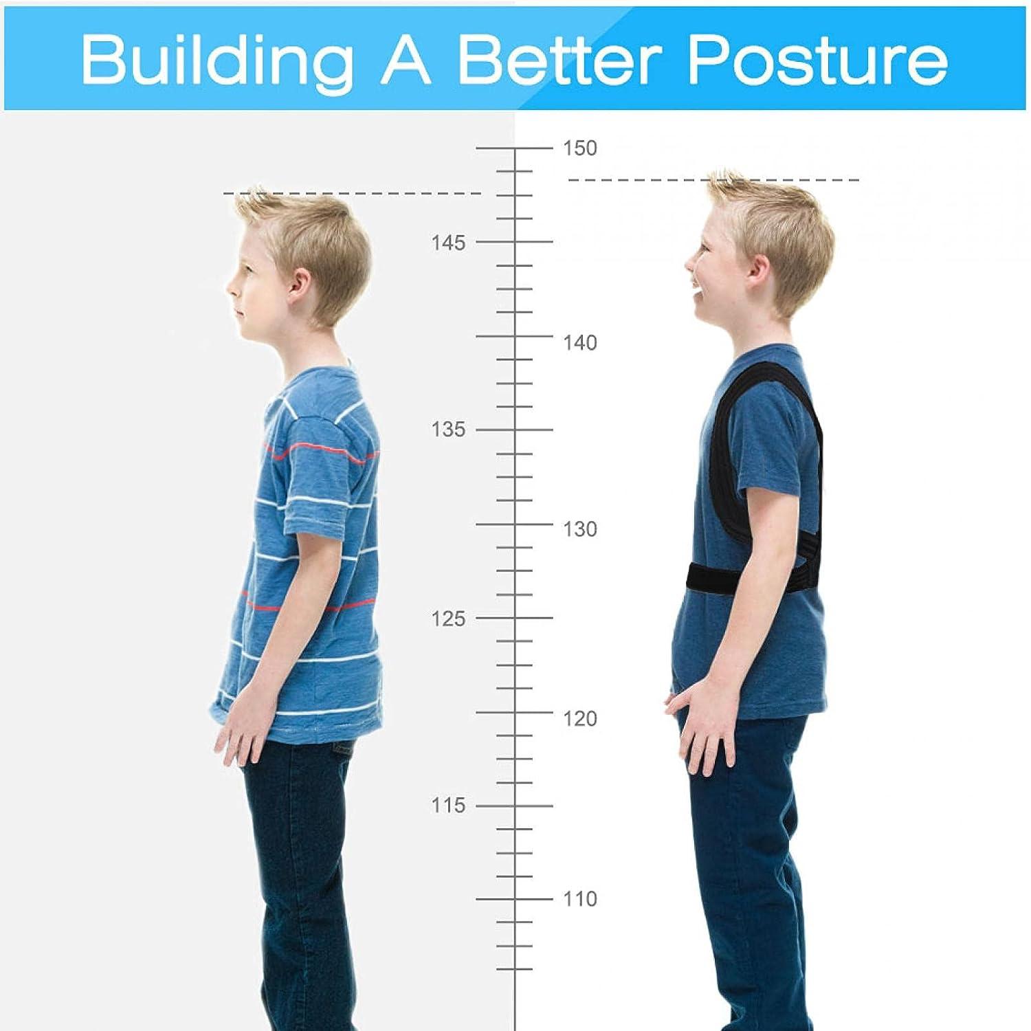 Kids and Teens Posture Corrector Brace - Improve Posture, Prevent ...