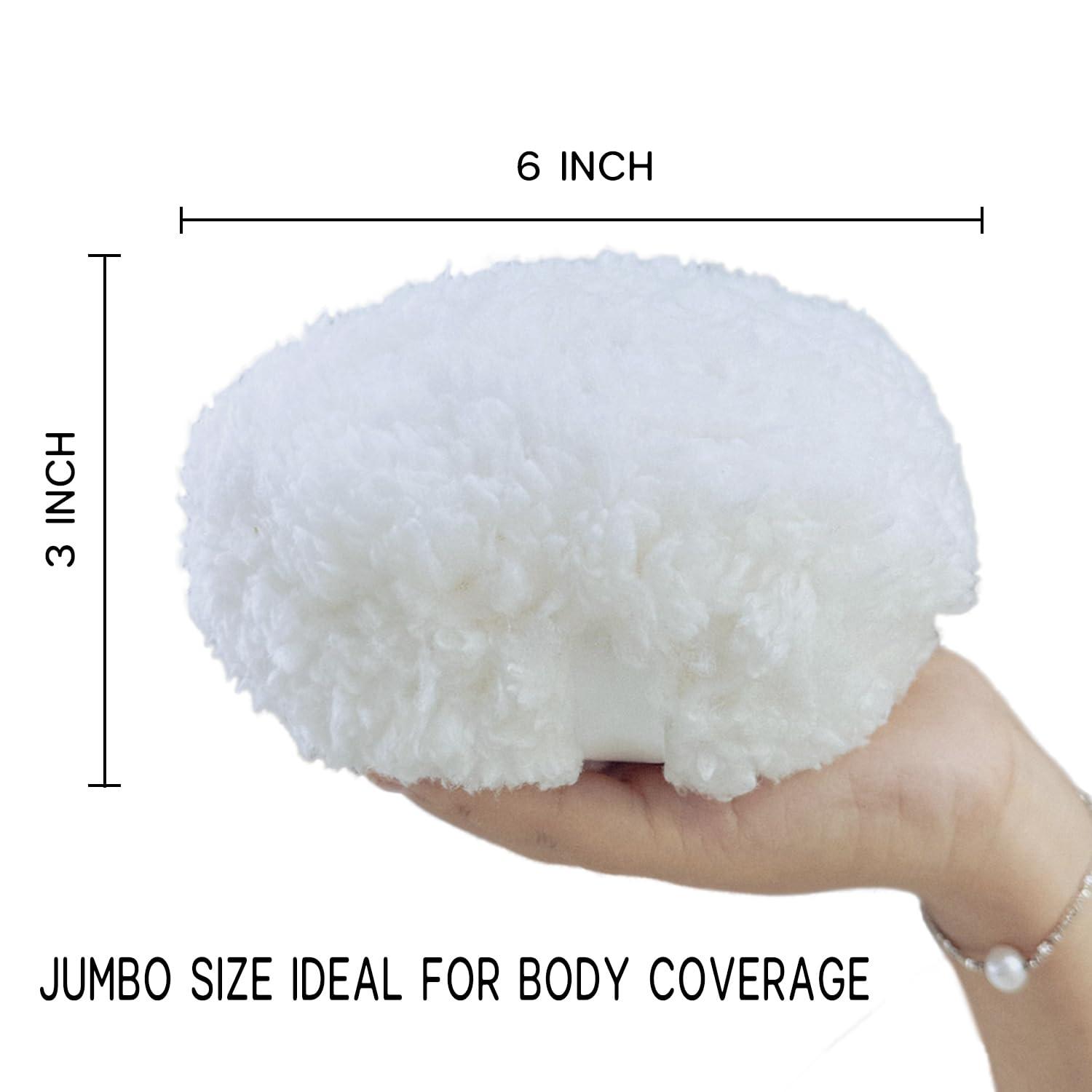 Topwon Oversize Powder Puff - Extra Large 6 Body Powder Applicator for ...