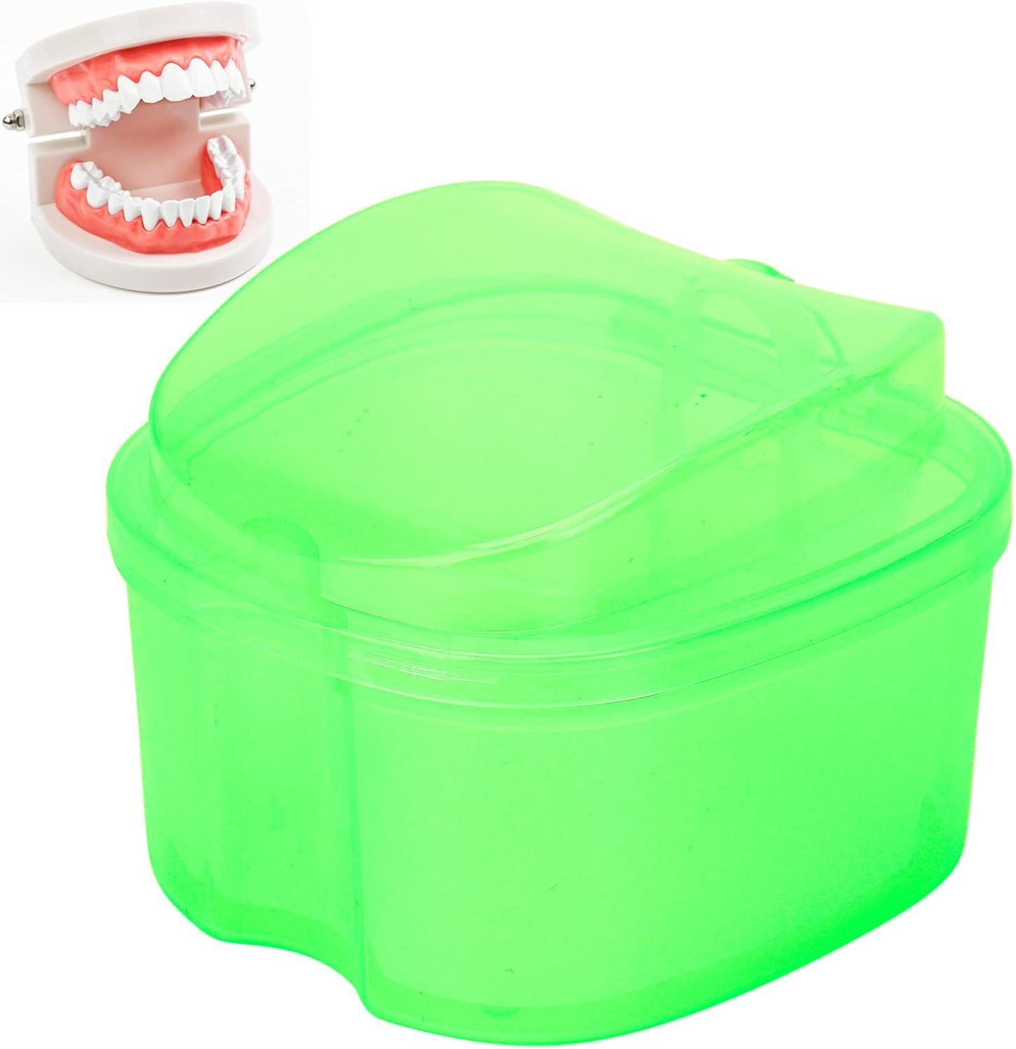 Verdant Touch Artificial Teeth Storage Box | Dentures Bath Box with ...