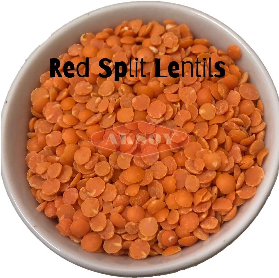 Aksoy Premium Quality Red Split Lentils 5KG - High-Quality 5.0 Kilogram ...