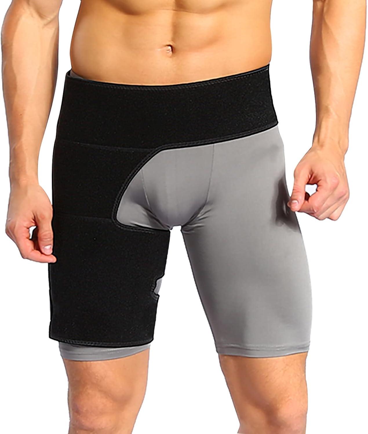 Groin Support Compression Brace for Hip & Thigh - Sciatica & Hamstring ...