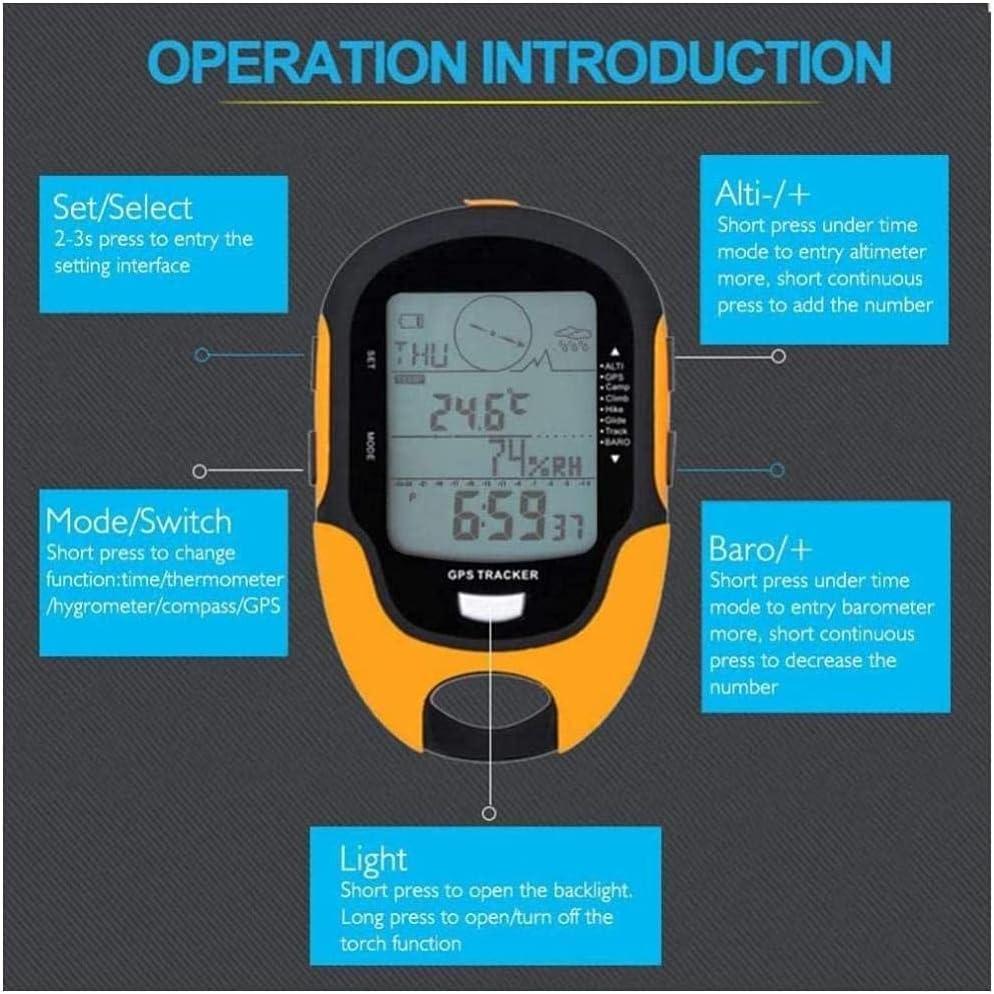 Digital Altimeter Barometer - IPX4 Waterproof for Outdoor Hiking ...