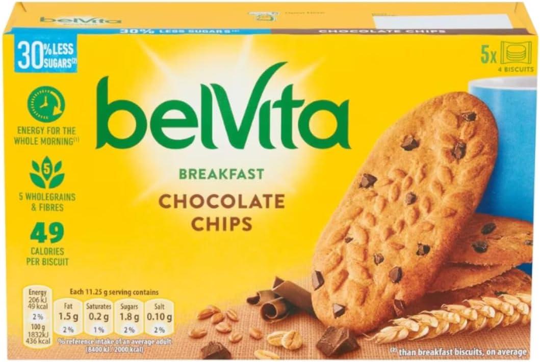 Belvita Breakfast Biscuits - Whole Grain High Fibre and Low Fat - 4 ...