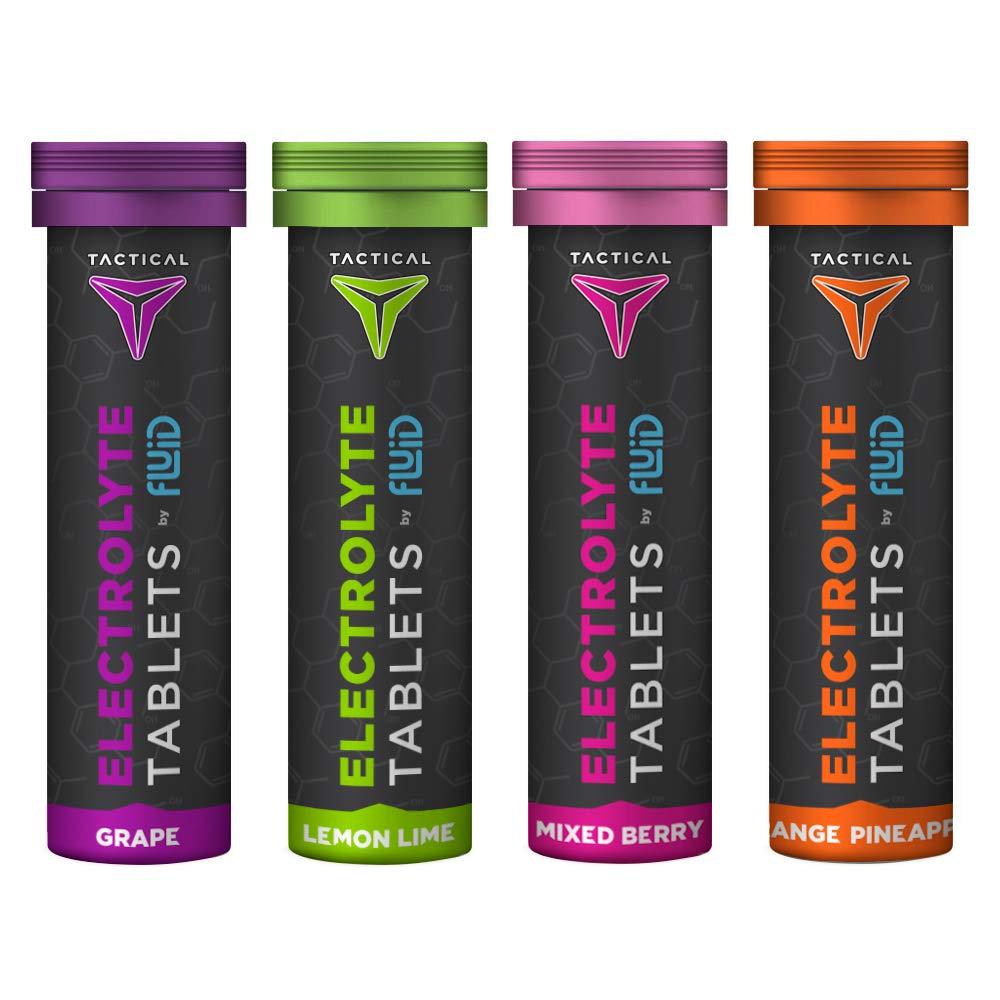 Fluid Tactical Effervescent Hydration Tablets - Electrolyte Replacement ...