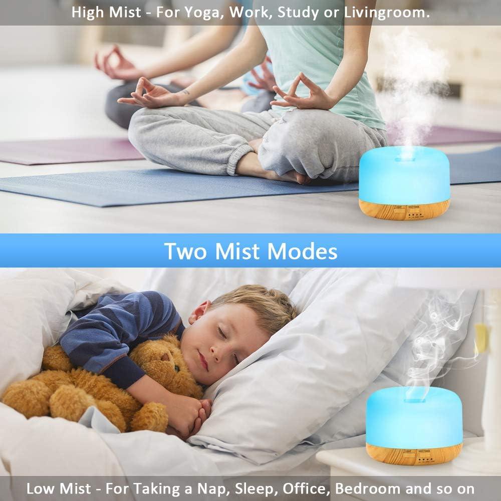 Asanmu 450ml Aroma Diffuser for Essential Oils - Ultrasonic ...