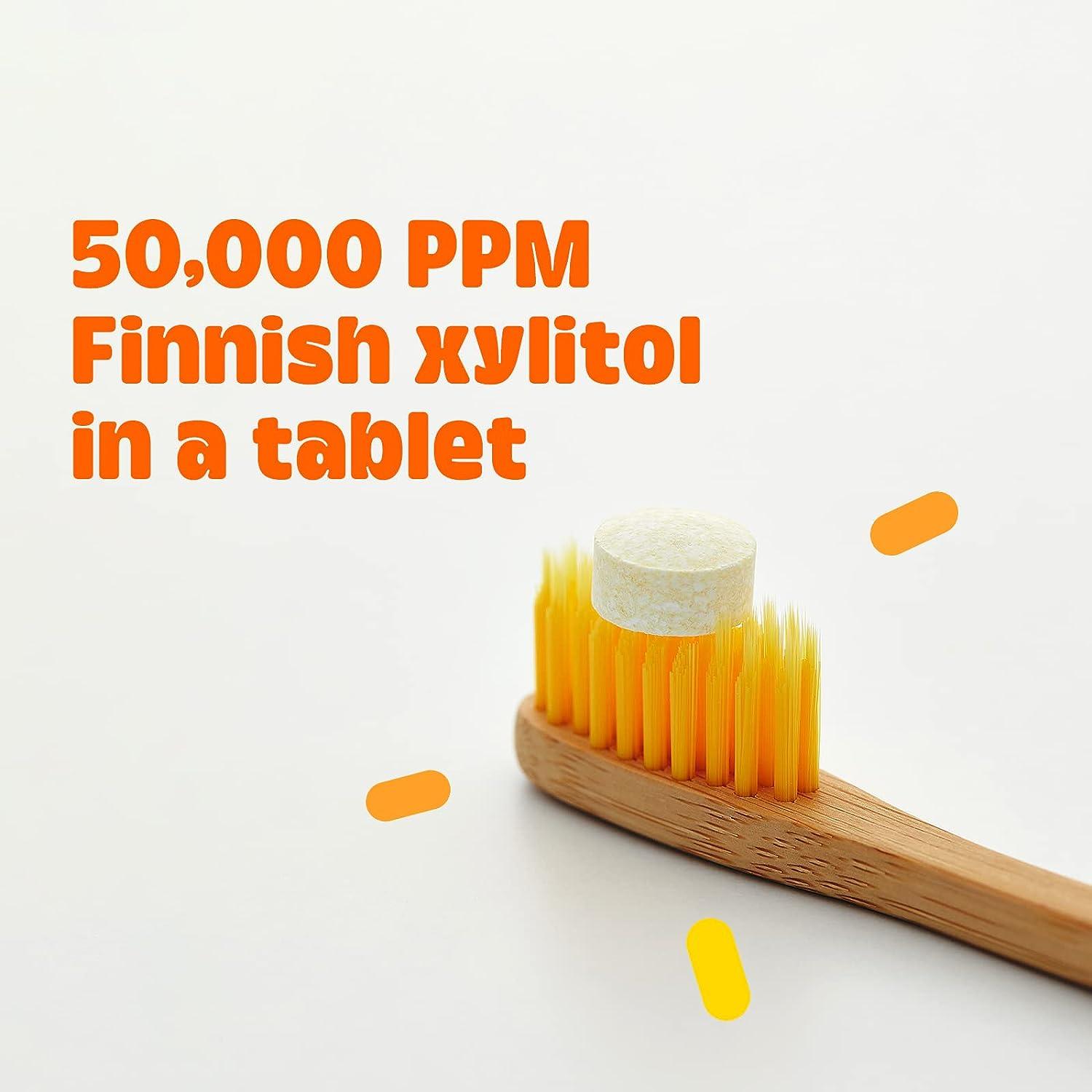 Dr. NOAH O-Bits Xylitol Toothpaste Tablets with Fluoride | Citrus Yuja ...