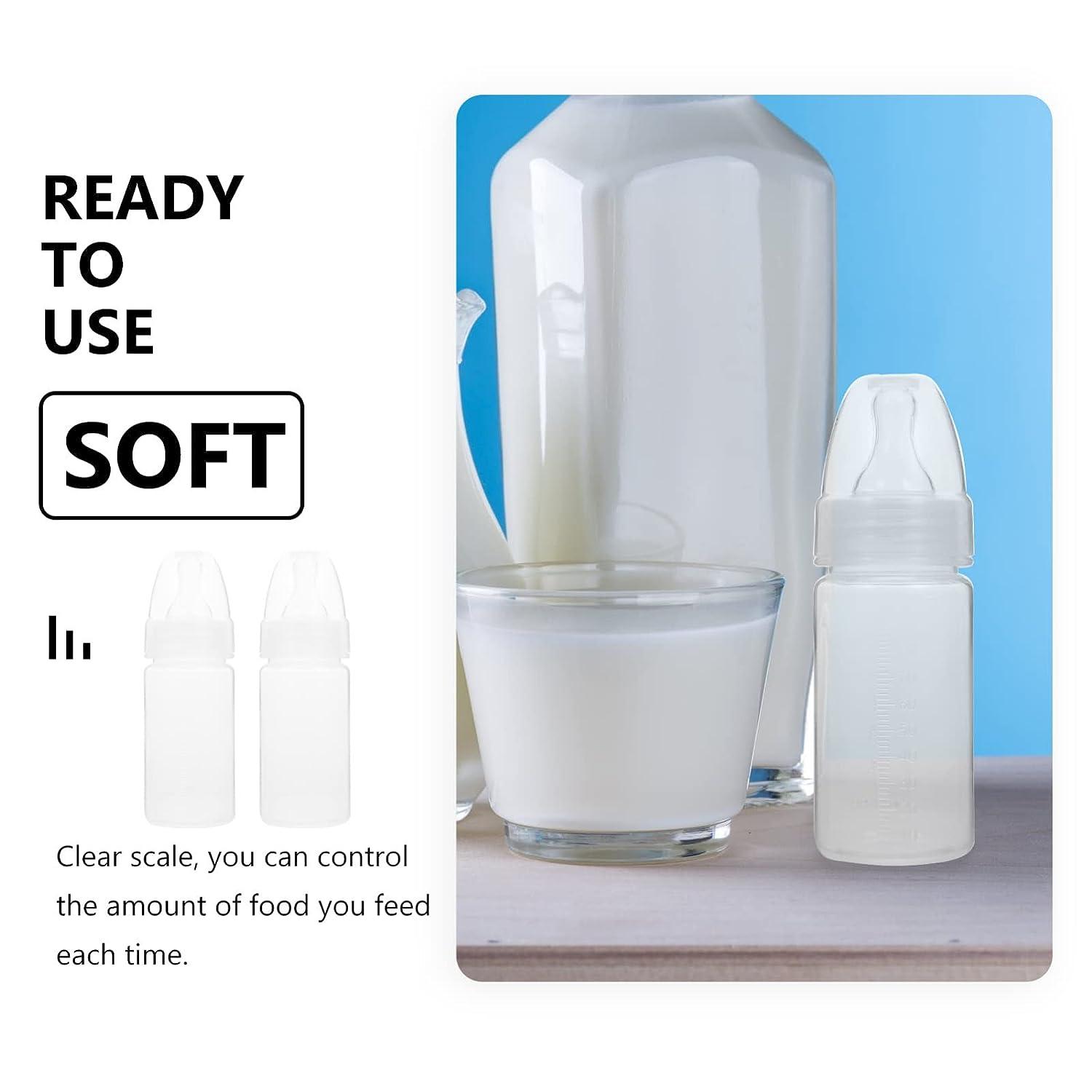 EXCEART 5Pcs Newborn Disposable Milk Bottles - Clear Scale Milk Powder ...
