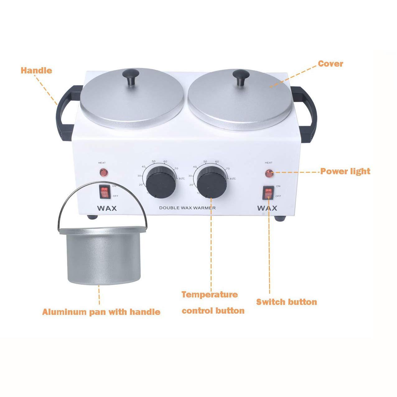 Professional Double Wax Warmer Hair Removal Machine | Adjustable ...