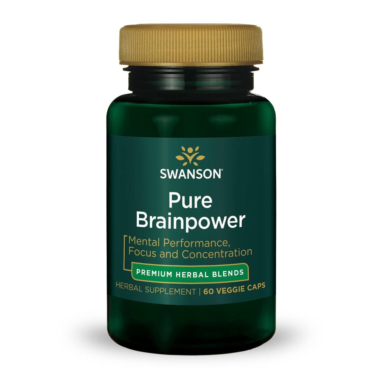 Swanson Pure Brainpower Brain Health Supplement - Cognitive Memory ...