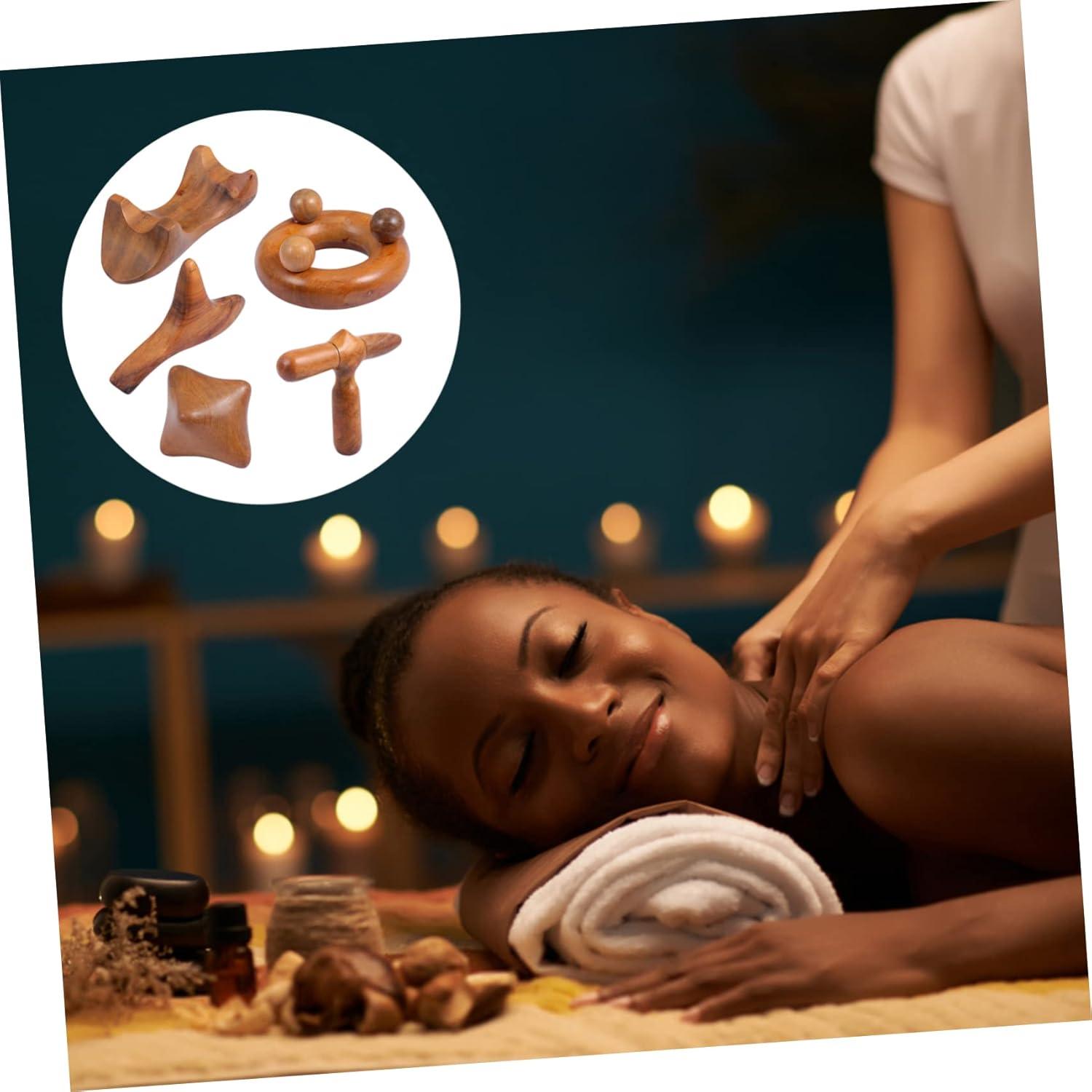 Beavorty 10 STK Sandalwood Gua Sha Board & Massage Device | Full Body ...