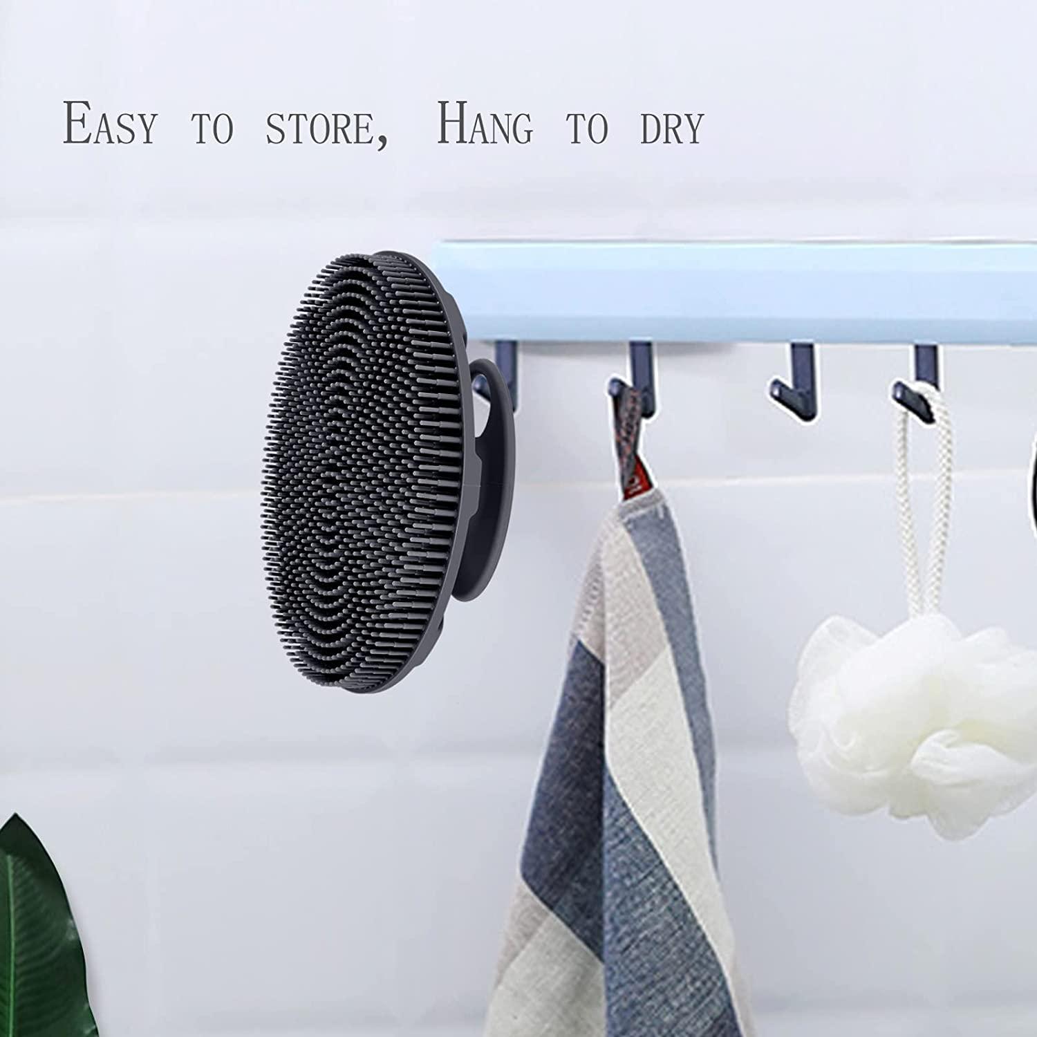 INNERNEED Food-grade Soft Silicone Body Scrubber Shower Brush - Gentle ...