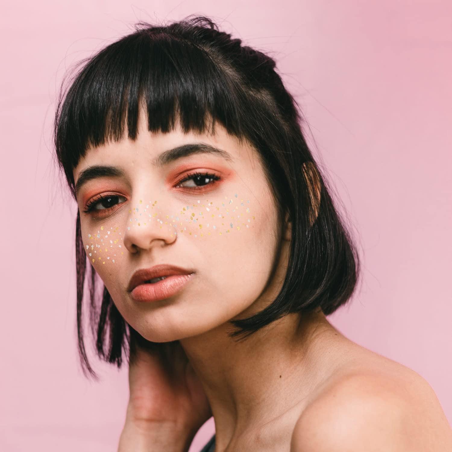 Champagne Fizz Confetti Freckles Set Premium Boho Metallic Flash ...