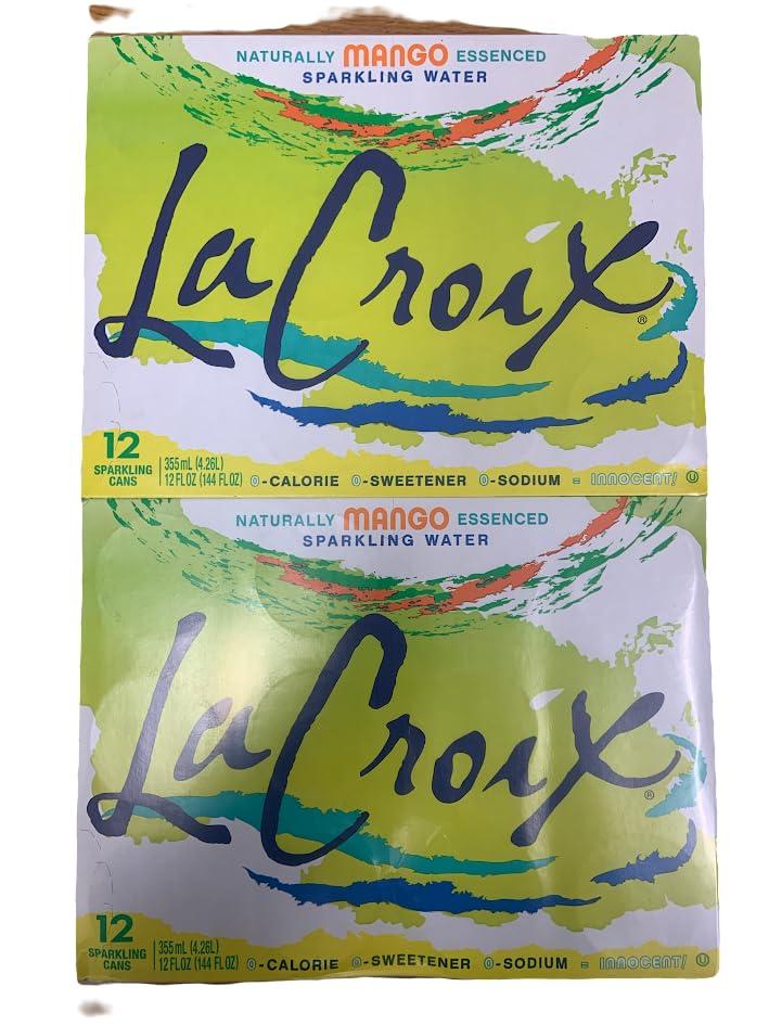 La Croix Naturally Mango Essenced Sparkling Water | 24 x 355ml | Buy ...