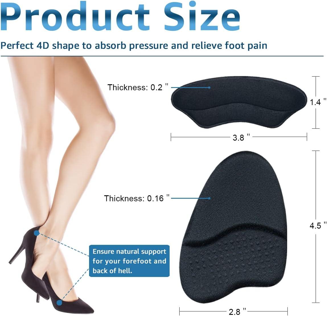 DR. POTTER+ Heel Grips Liner Cushions Inserts and Metatarsal Pads Set ...