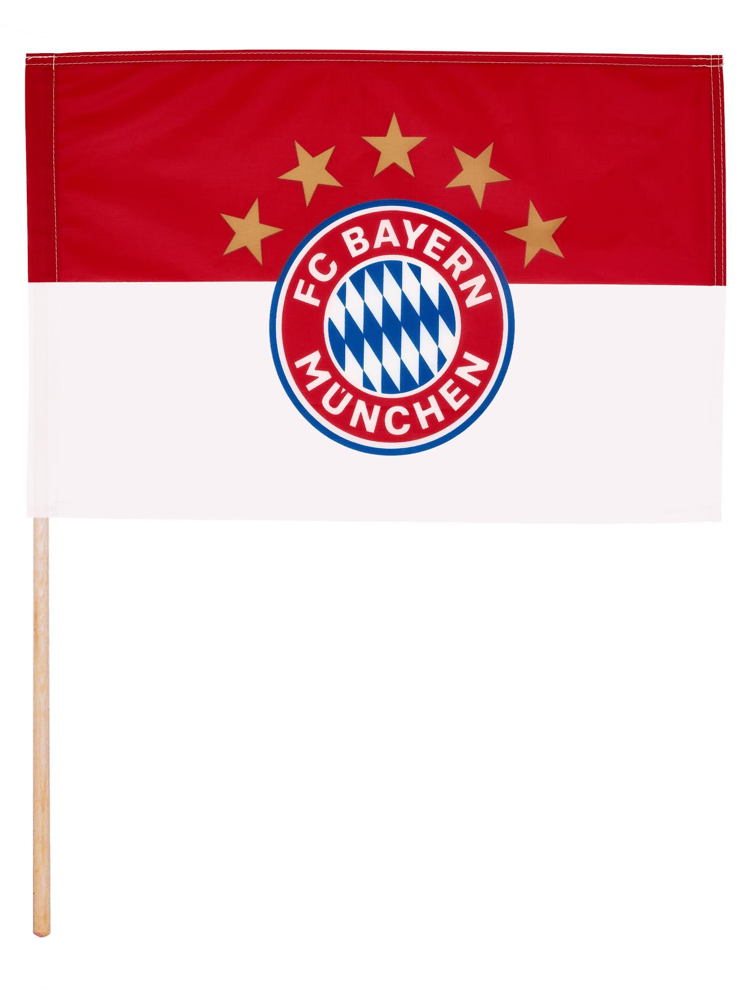 FC Bayern Munich Flag Logo - 60x40 cm Red-White with Pole ...