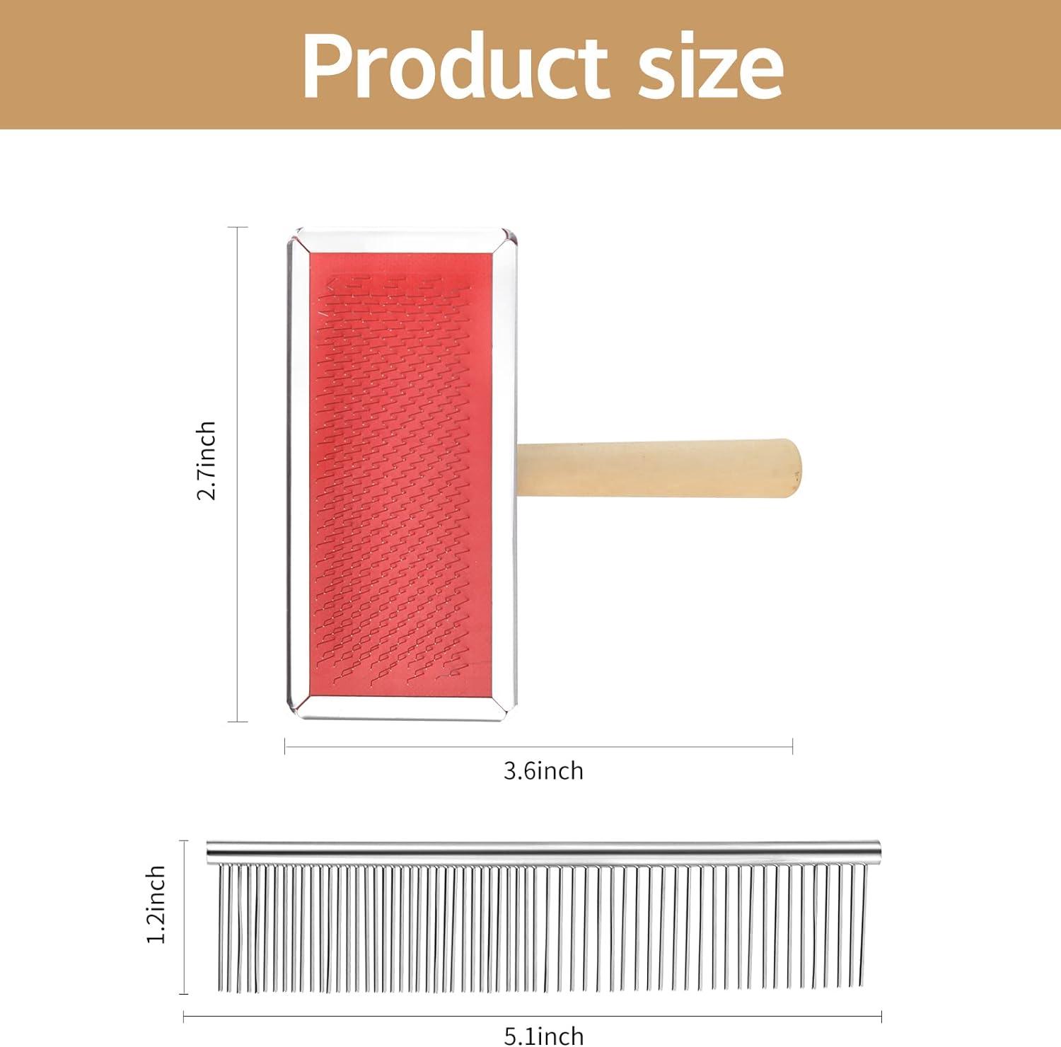 2 Pack Stainless Steel Macrame Fringe Comb Set for Crafting and Pet ...