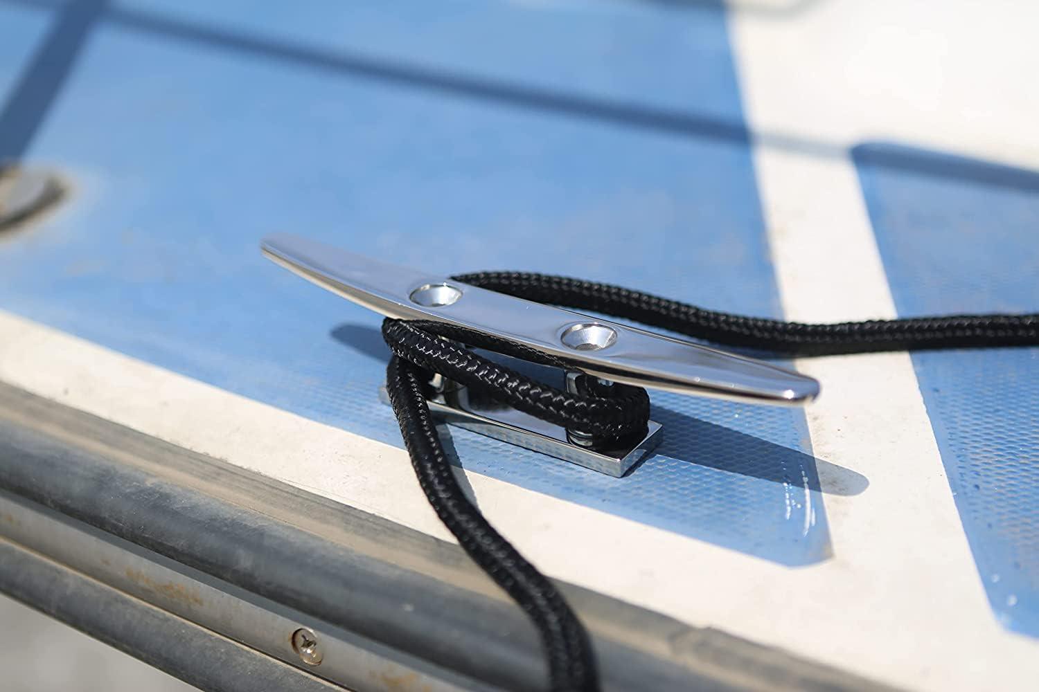 MIZUGIWA 6 Inch Stainless Steel Boat Cleat Mooring Deck Cleats - Set of ...