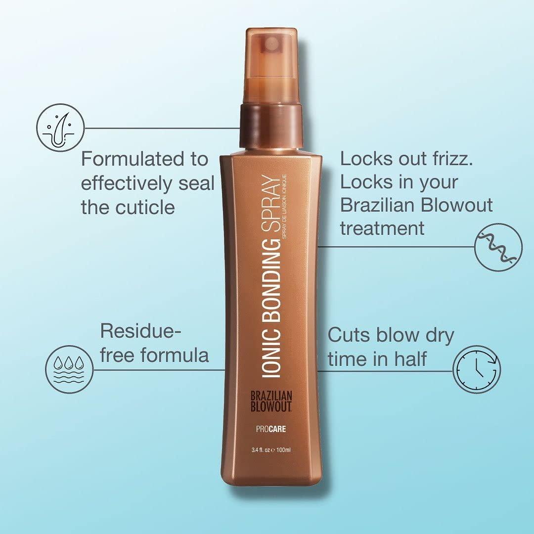 Brazilian Blowout Ionic Bonding Spray 3.4 fl oz - Professional Hair Treatment | Buy Now with ...
