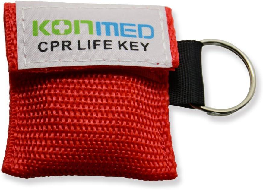 KONMED CPR Face Shields - 20 Pcs 5 Colors Keychain Keyring | First Aid ...