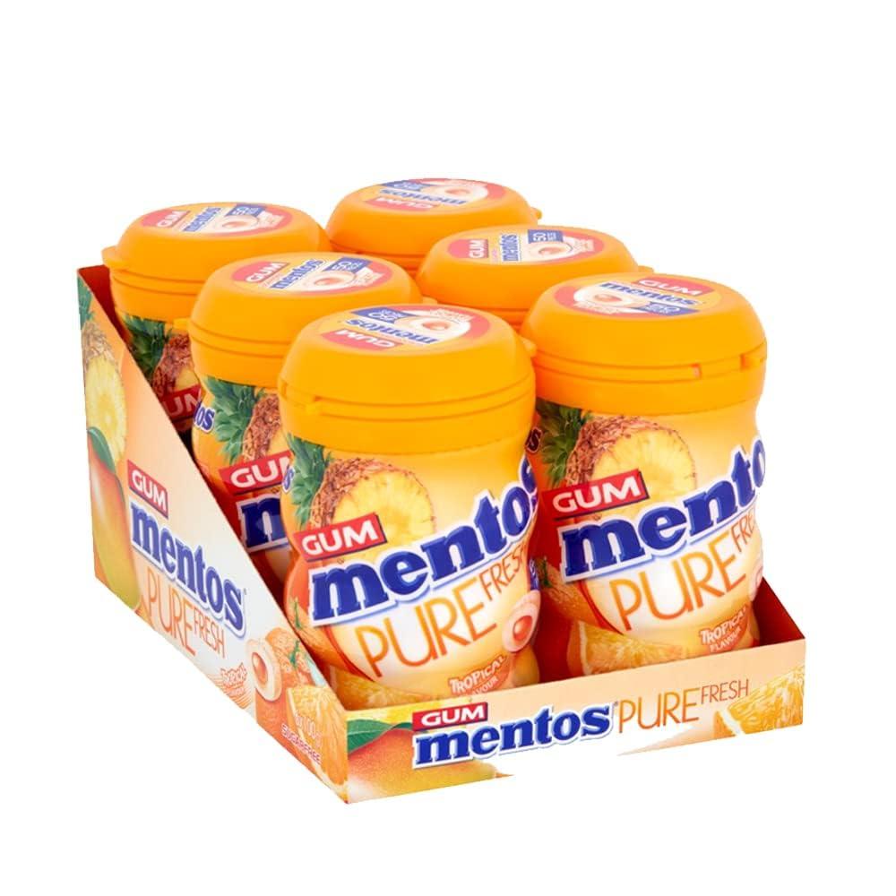 Mentos Tropical Flavour Gum 50 Pieces 100g - Sugarfree (06(Full Box ...