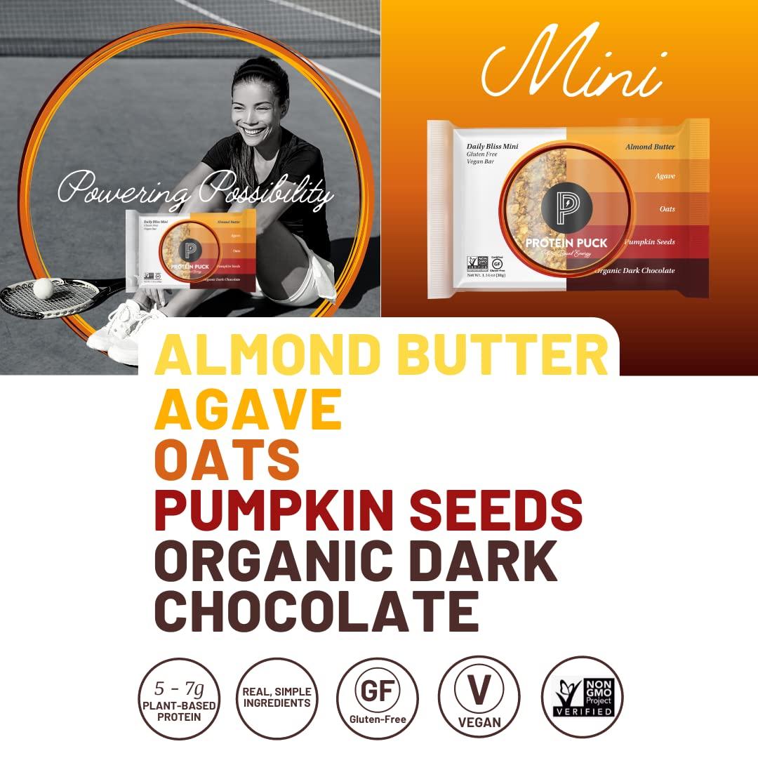 Protein Puck Mini Protein Bars, Variety Pack, Case of 12 - High Protein ...
