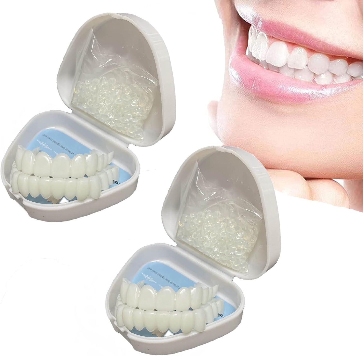 Premium Flipped Warm Dentures & Cosmetic Veneers - Top & Bottom Teeth ...