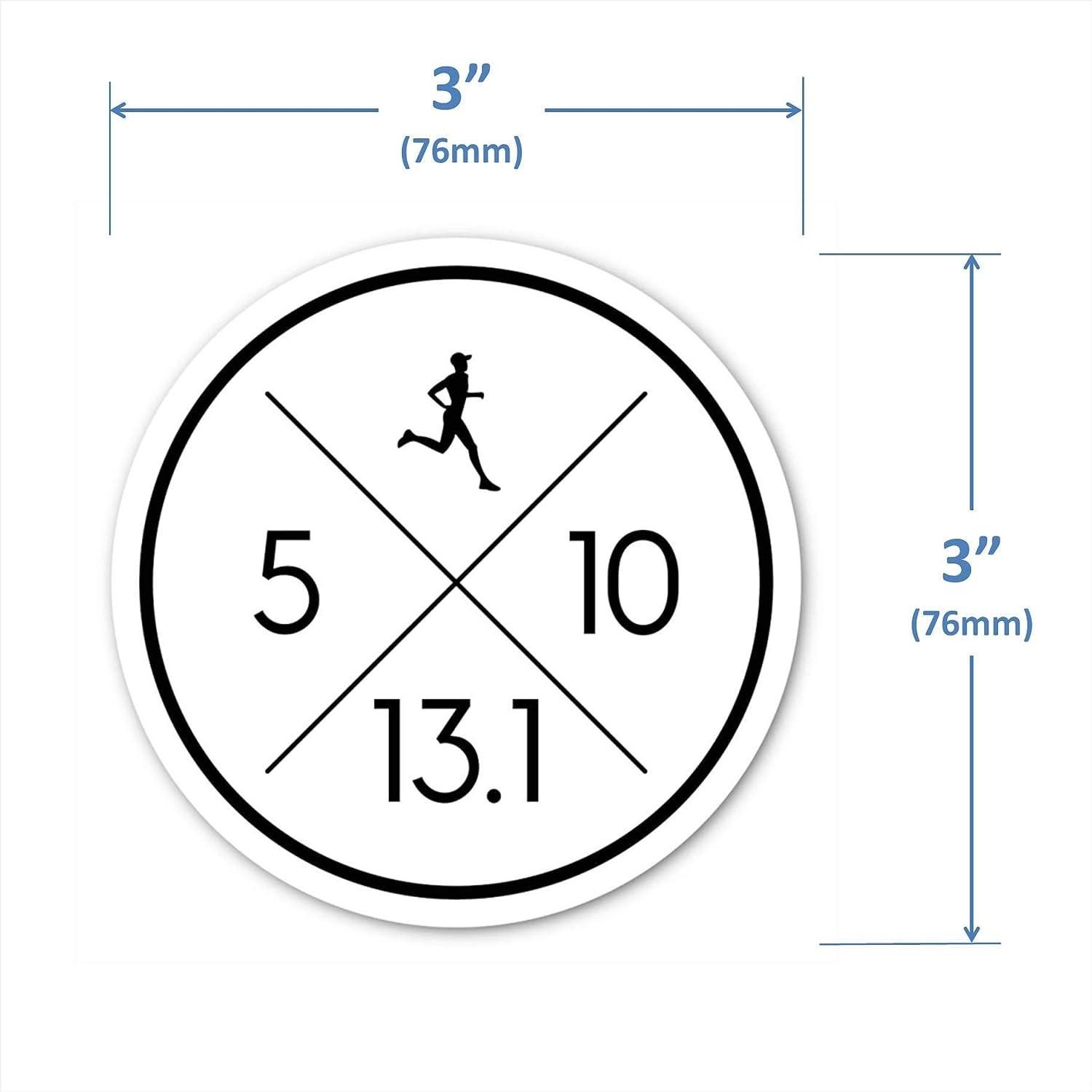 13.1 Half-Marathon Sticker (3 Inch) - The Trifecta 5k, 10k, and 13.1 ...