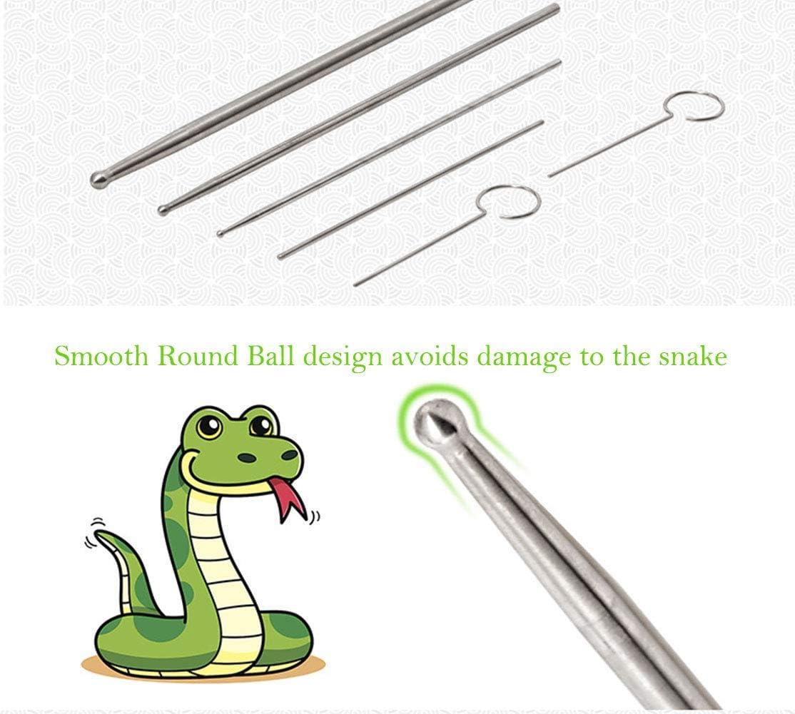 PETSTARCX 6 Pack Round Ball Tip Reptiles Snake Probe Portable Probe Kit ...