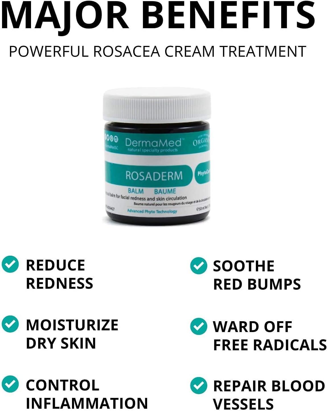 Dermamed Rosaderm Balm 1.7 fl oz - Soothing Relief for Skin Redness ...