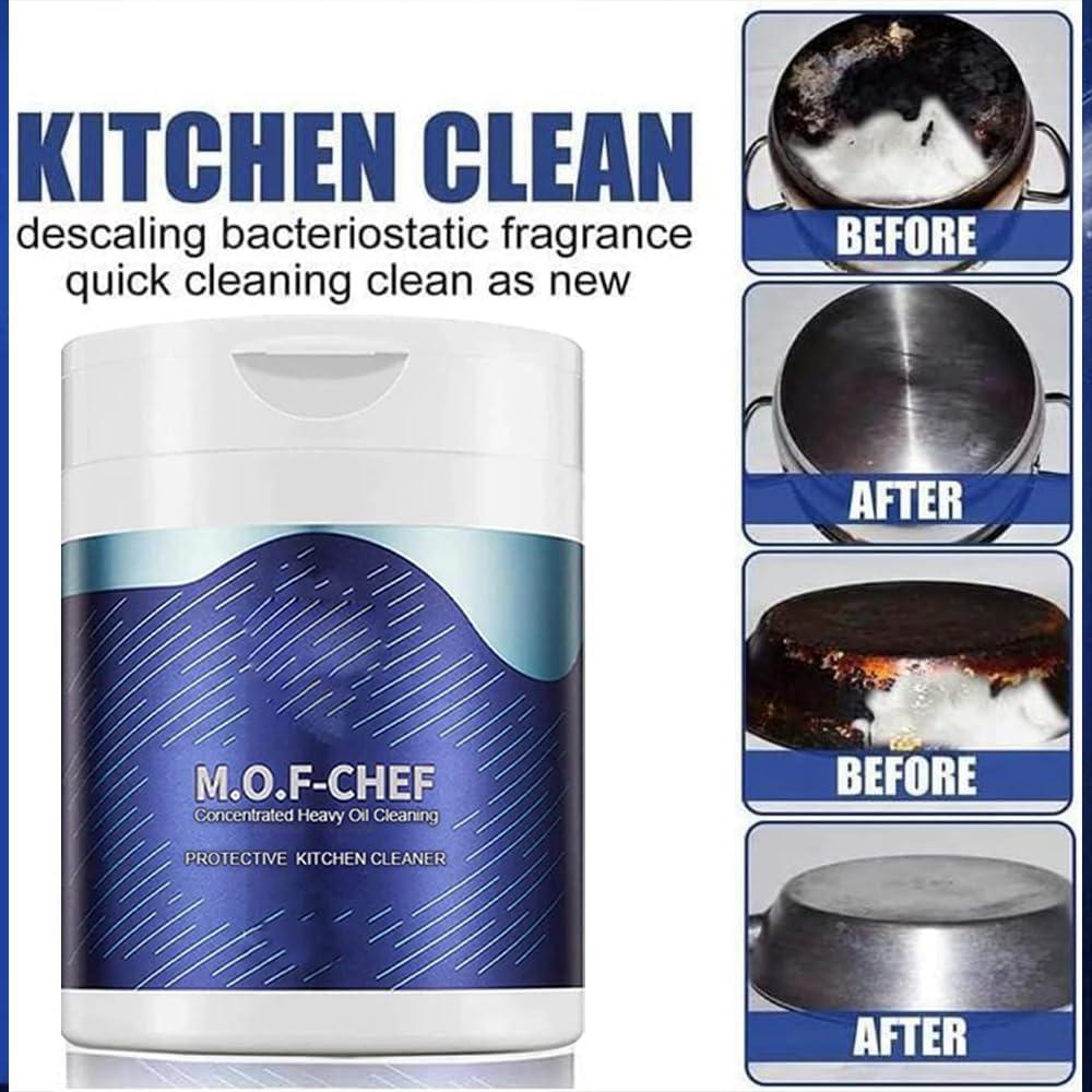 M.O.F CHEF Kitchen Cleaner Powder 2024 New Multipurpose Cleaner & Stain ...