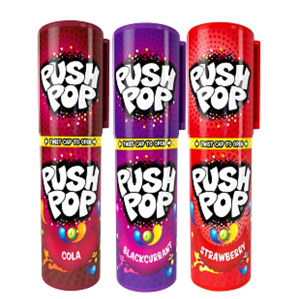 Push Pop Lollipop Variety Pack Assorted Flavours: Strawberry ...