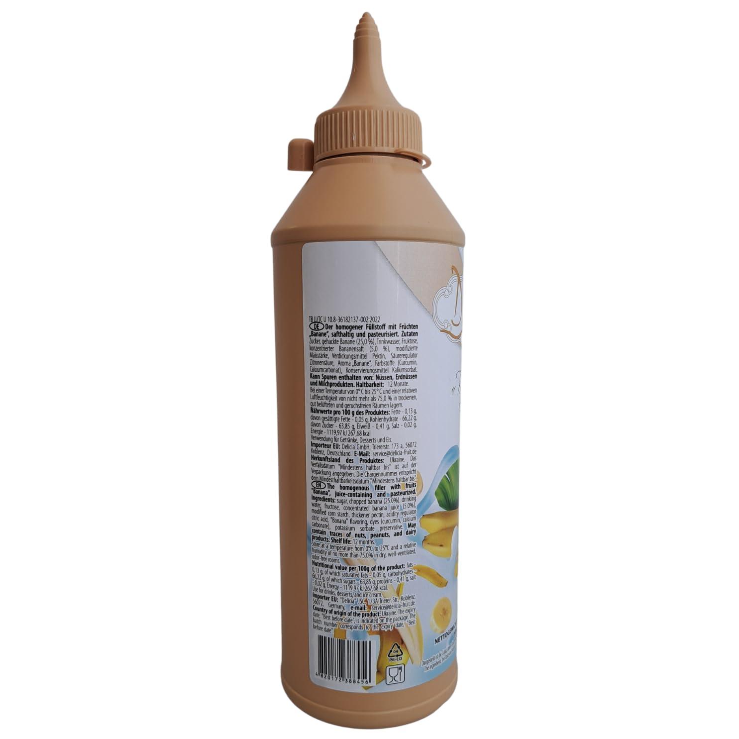 Delicia Banana Desserts Sauce - 600g Seductive Topping for Creative ...