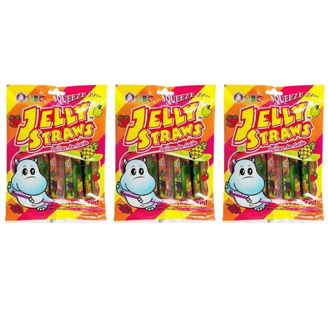 Buy Fruit Rubber Sticks Candy Box - Hippo Jelly Fruit Strips 900ml 3 ...