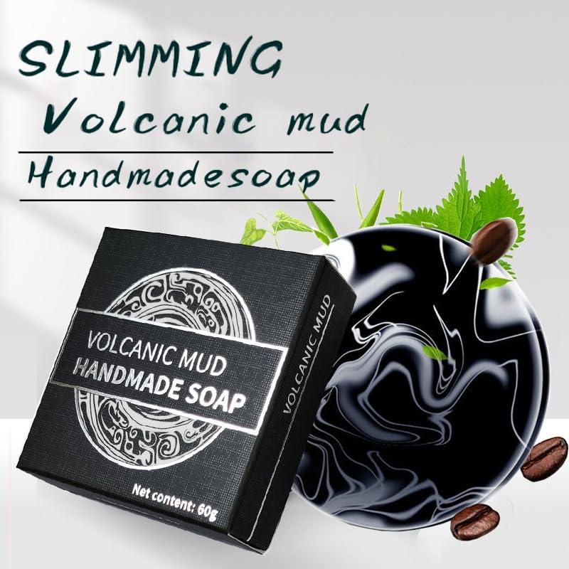 Volcanic Clay Coffee Soap Bar - Natural Cleansing Mineral Mud for ...