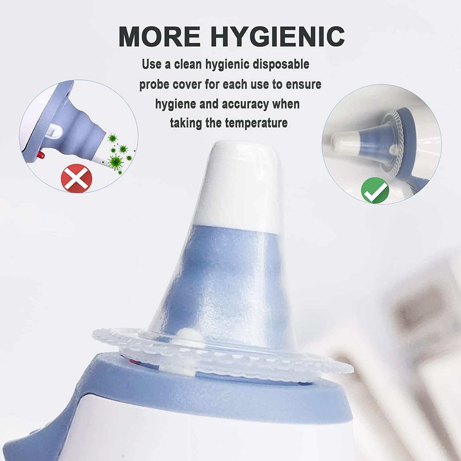 100 Pcs Disposable Ear Thermometer Probe Covers for Braun Models ...