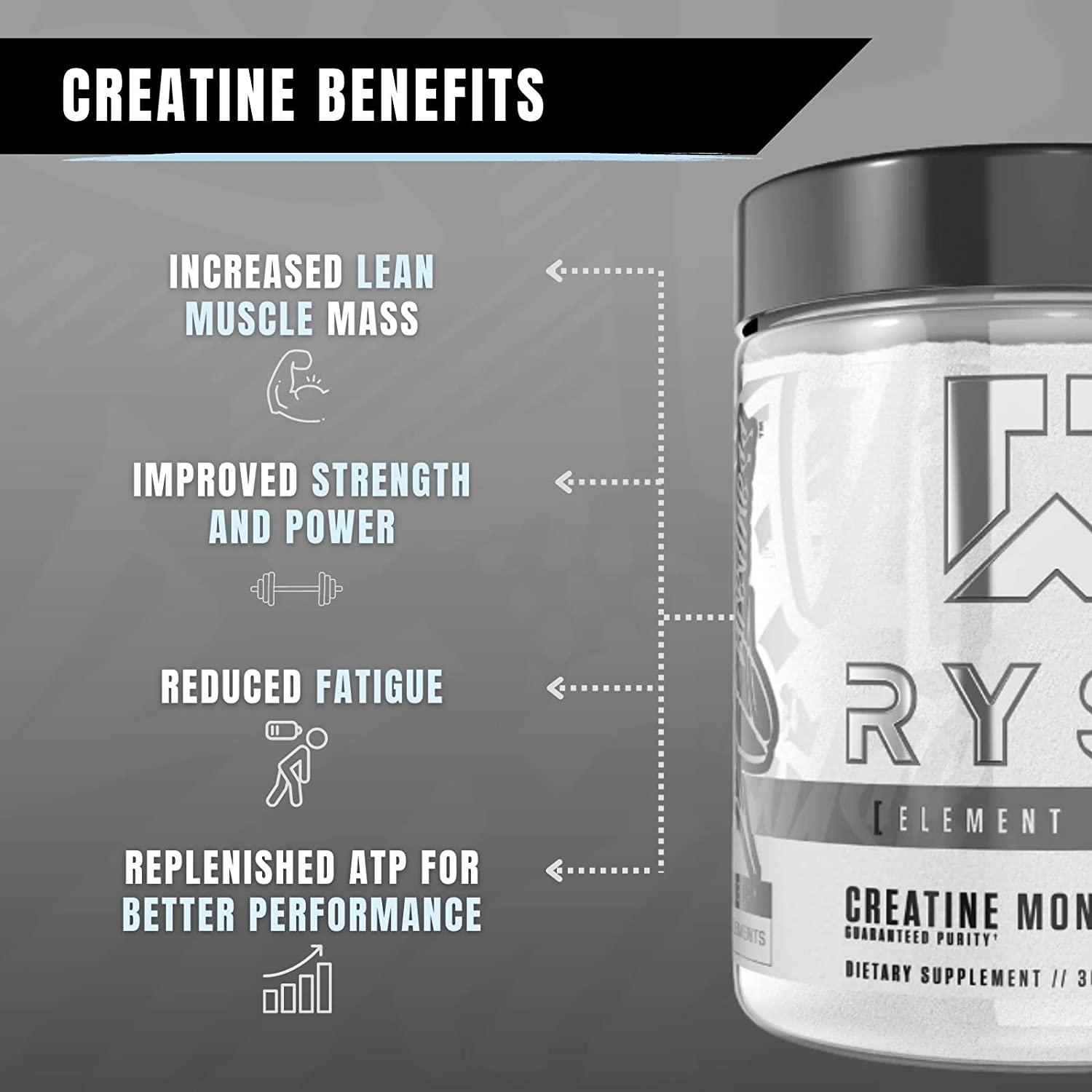 Ryse Element Series Creatine Monohydrate Increase Lean Muscle Mass