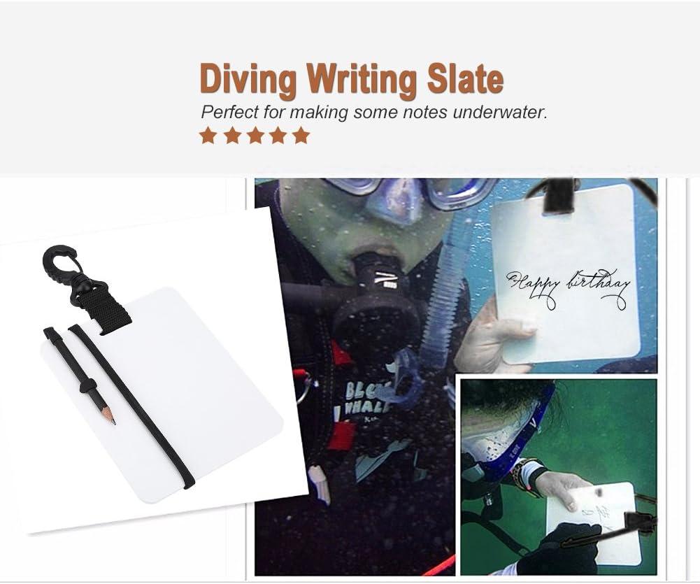 Diving Writing Slate Board with Swivel Clip and Graphite Pencil ...