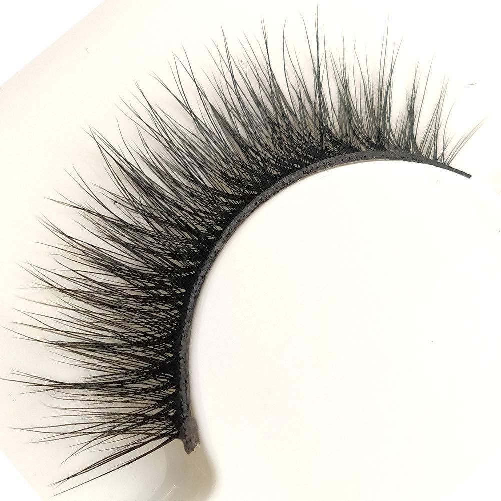 Korea Fiber Faux Mink Handmade False Eyelashes | Reusable Cross Volume ...