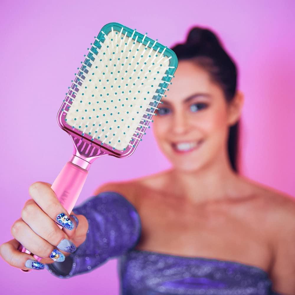 Unicorn & Mermaid Hair Brush | Paddle Detangling Brush for Women by ...