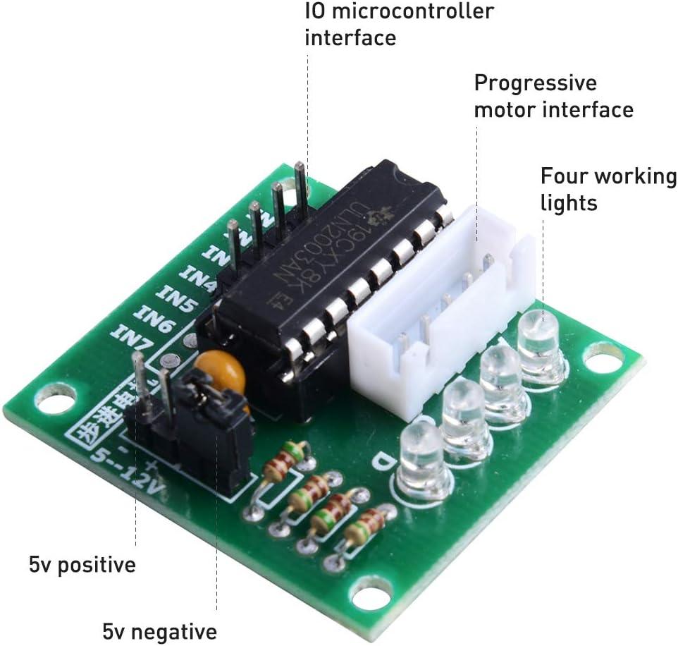 GeeekPi 5 Pack Geared Stepper Motor 28BYJ-48 5V Stepper Motor + Uln2003 ...