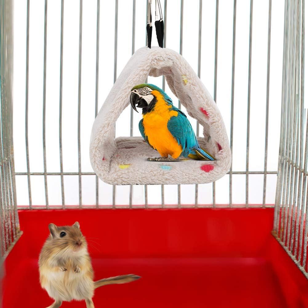 Winter Warm Plush Bird Nest Hammock Hamster Hanging Bed Cave Cage for ...