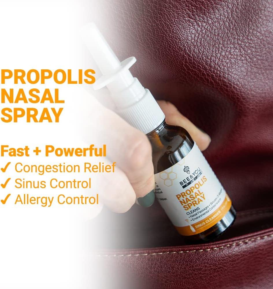 BEE and You Plus Natural Propolis Nasal Spray 1 Fl oz - Drug-Free Sinus ...