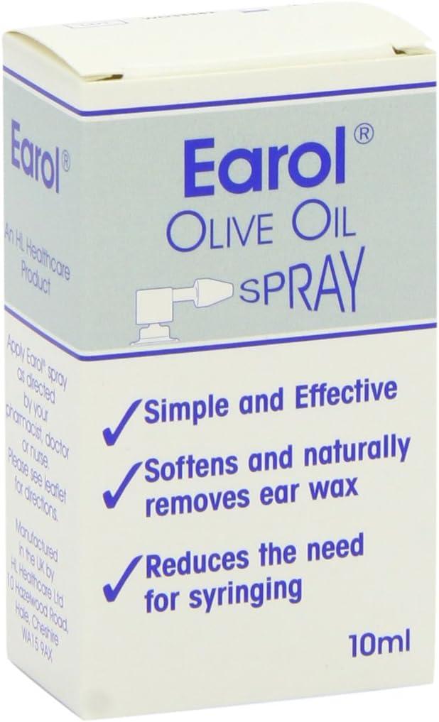 Earol Olive Oil Natural Ear Wax Softener - Gentle & Effective Earwax ...