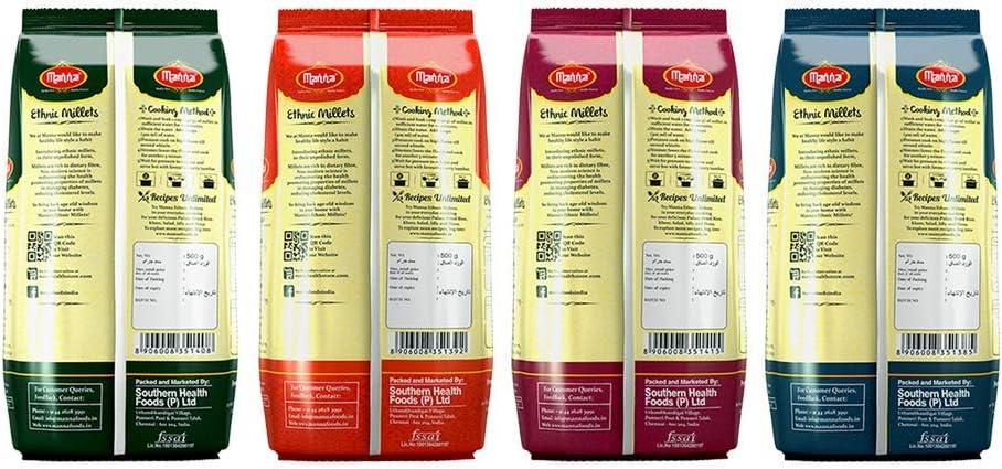Manna Mixed Millets Combo - Kodo, Little, Foxtail, Barnyard Millet 500g ...