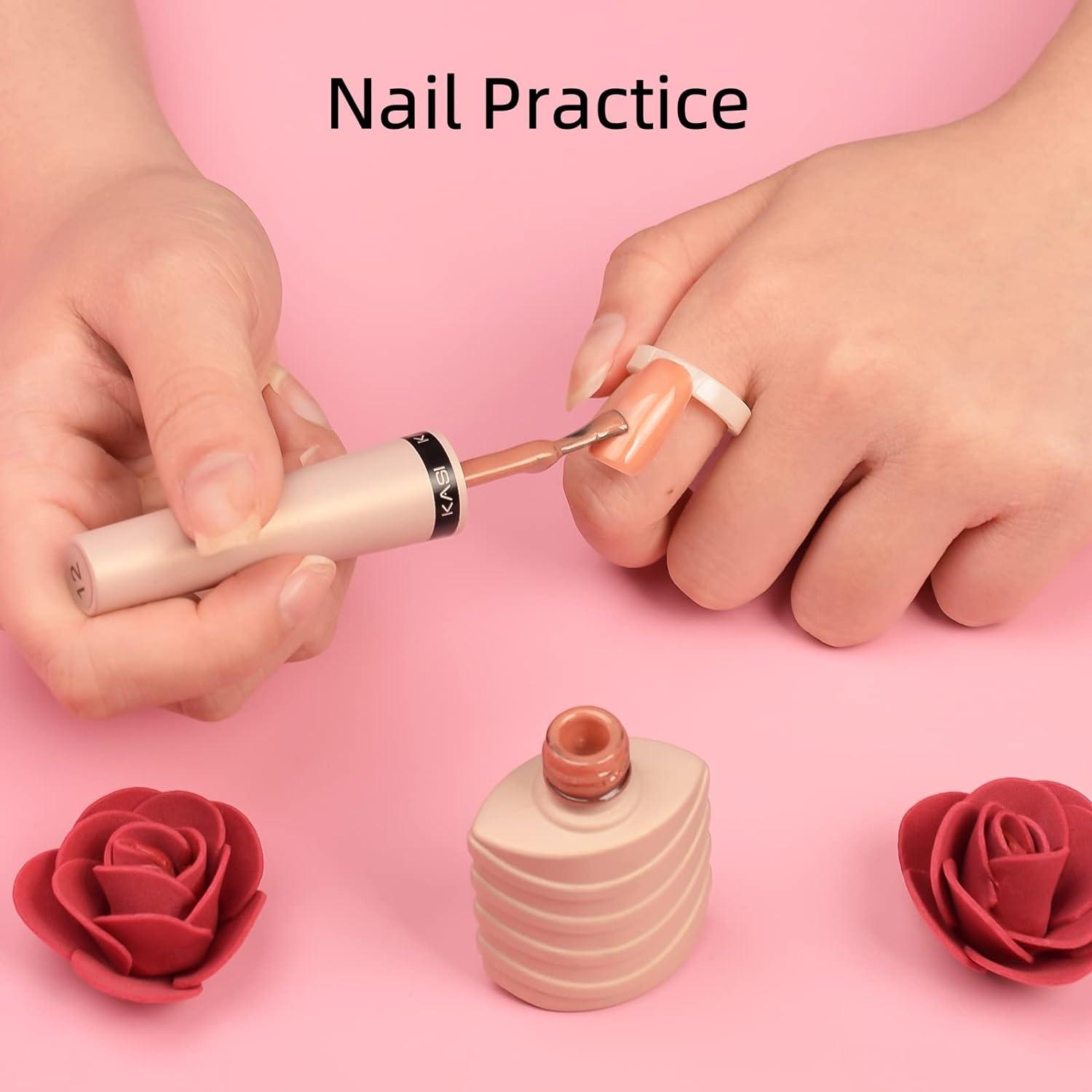 ATOMUS 100pcs Nail Polish Gel Display Chart with Ring - Manicure Tip ...