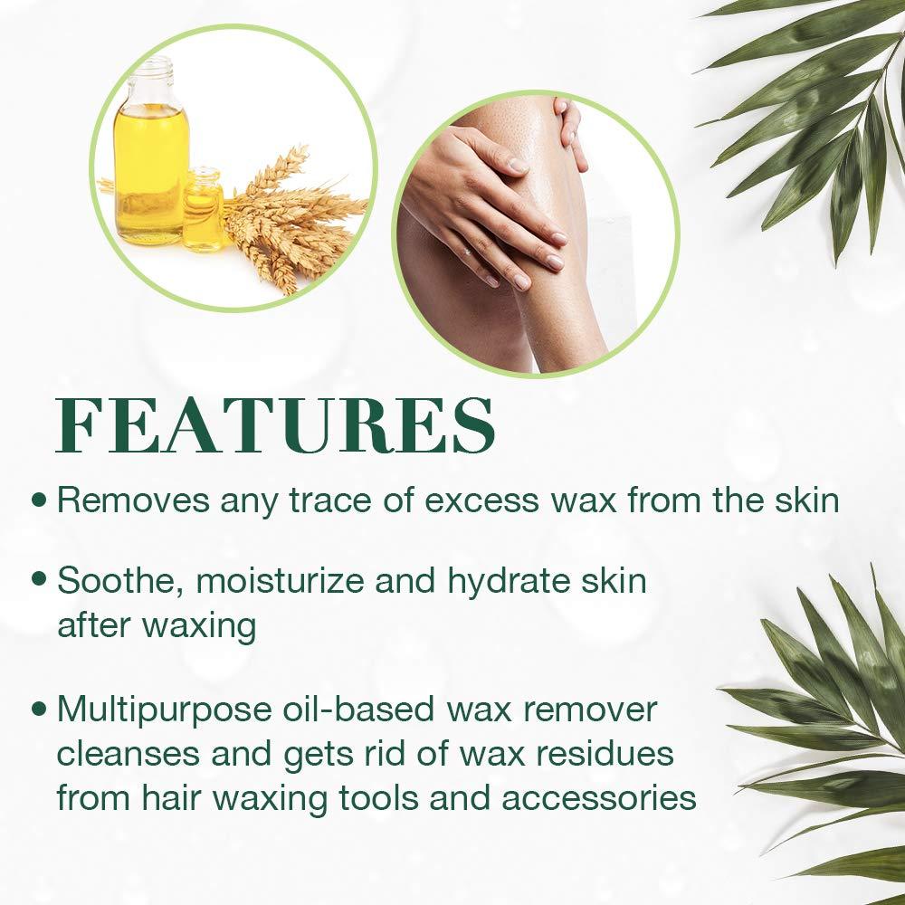 Clean + Easy After Wax Remover with Wheat Germ Oil - Post Waxing ...