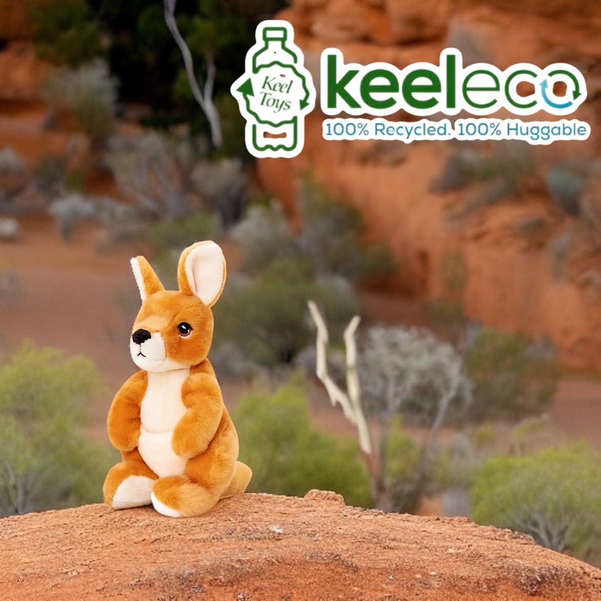 Deluxe Paws Plush Eco-Friendly Wallaby Toy | Soft & Recycled Material ...