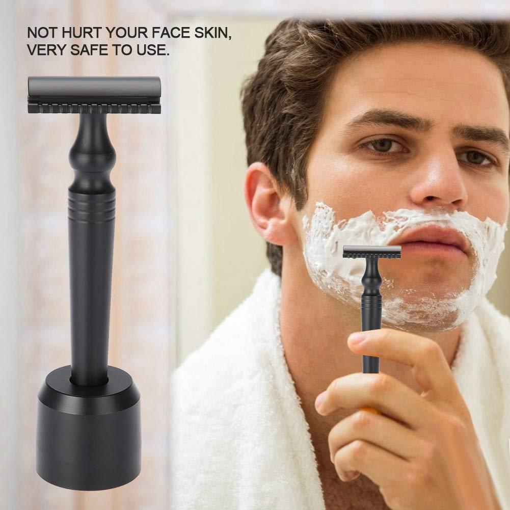 Premium Safety Beard Razor Set - Double Handle Manual Mustache Shaving ...