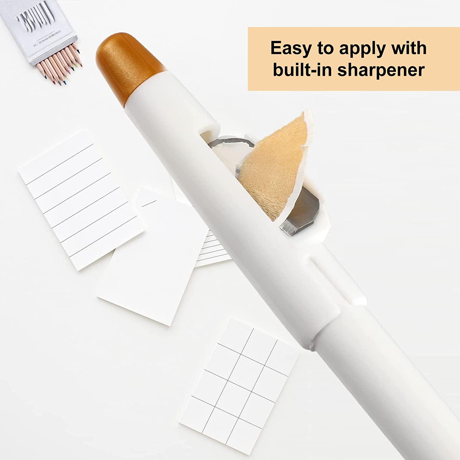 Barber Pencil Set with Built-in Sharpener - Hairline Razor Trace ...